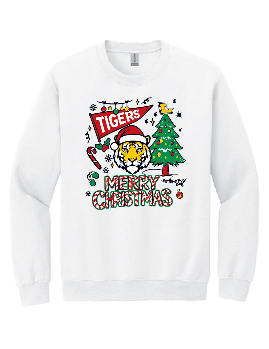 Merry Christmas - Tigers (Fleece Crewneck Sweatshirt) – Rytek Screen ...